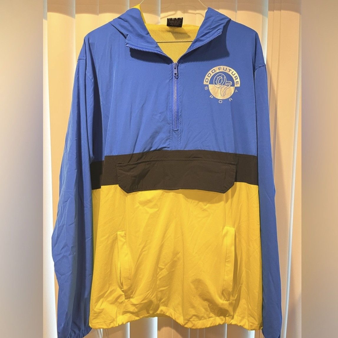 Odd Future Odd Future Sport Jacket Men's 1/4 Zip Blue/Yellow/Black ...