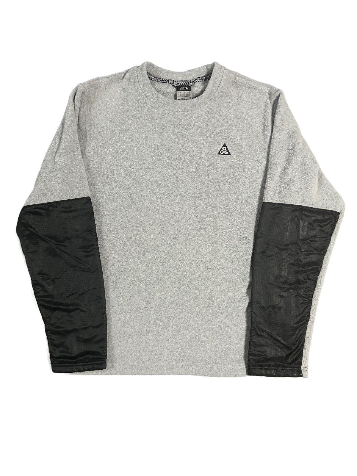 Nike × Nike ACG × Vintage Nike ACG vintage fleece nylon patches grey ...