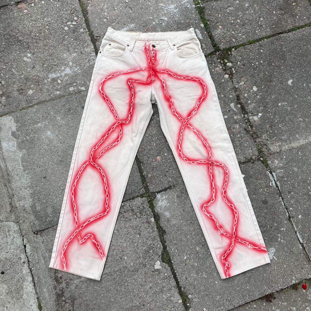 Vintage Custom Lee Chains Punk | Grailed