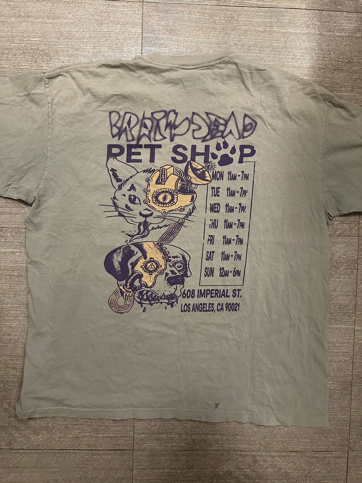 Brain Dead Brain Dead Pet Shop Distressed Shirt | Grailed