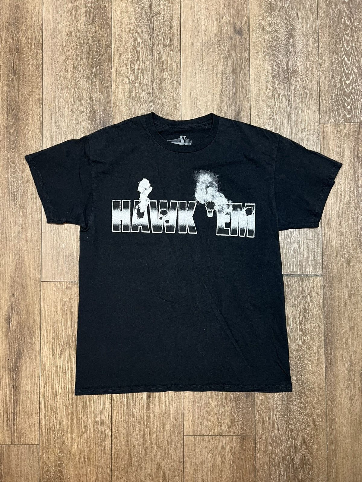 Vlone Pop Smoke VLONE Hawk Em Meet The Woo 2 T-Shirt | Grailed