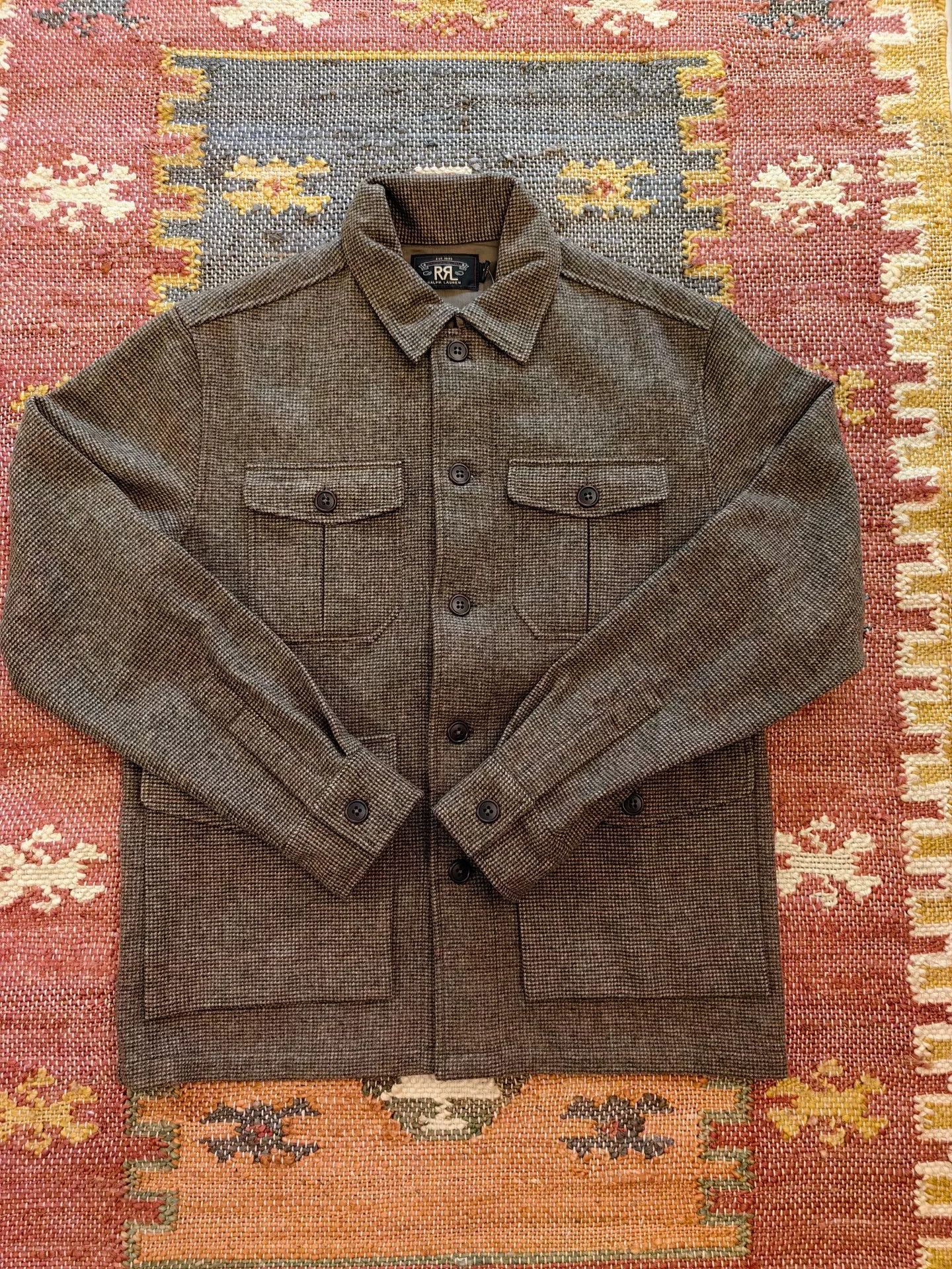 RRL Ralph Lauren RRL Tweed Wool Blend Overshirt Jacket | Grailed