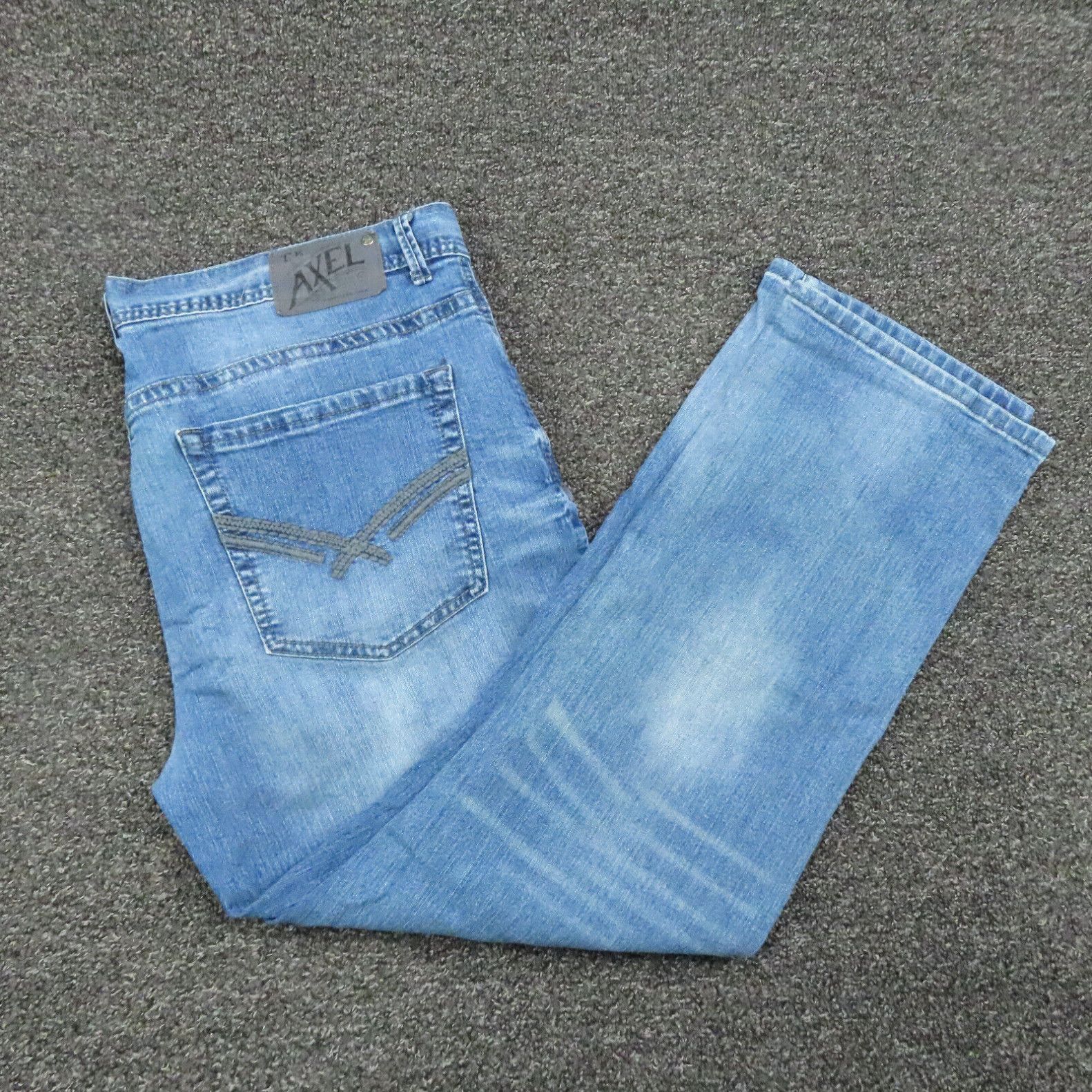 Vintage Axel Jeans Adult 38x30 Blue Slim Fit Straight Cut Medium Wash ...
