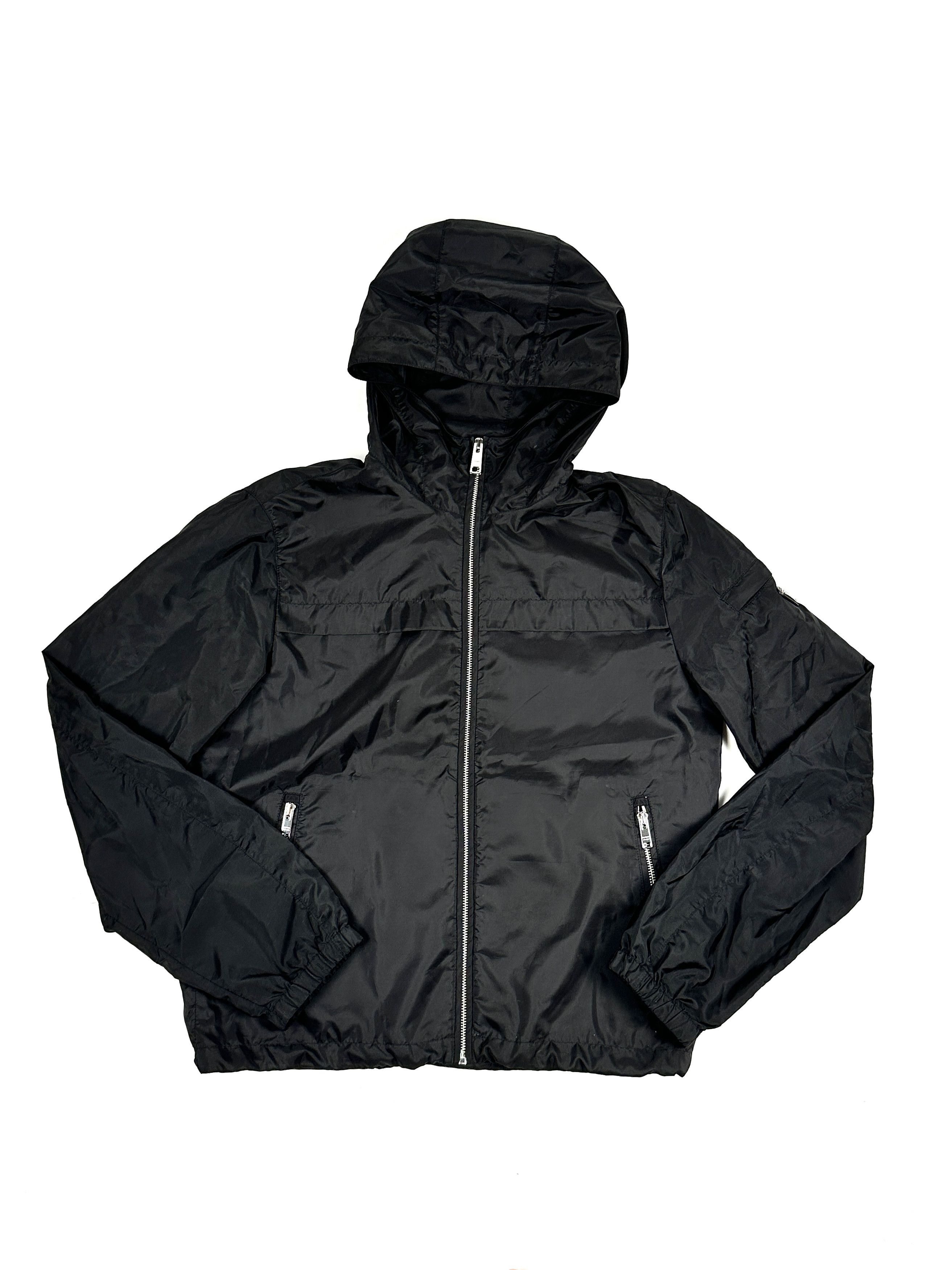 Prada PRADA Nylon Windbreaker Hooded Zip Rain Jacket | Grailed