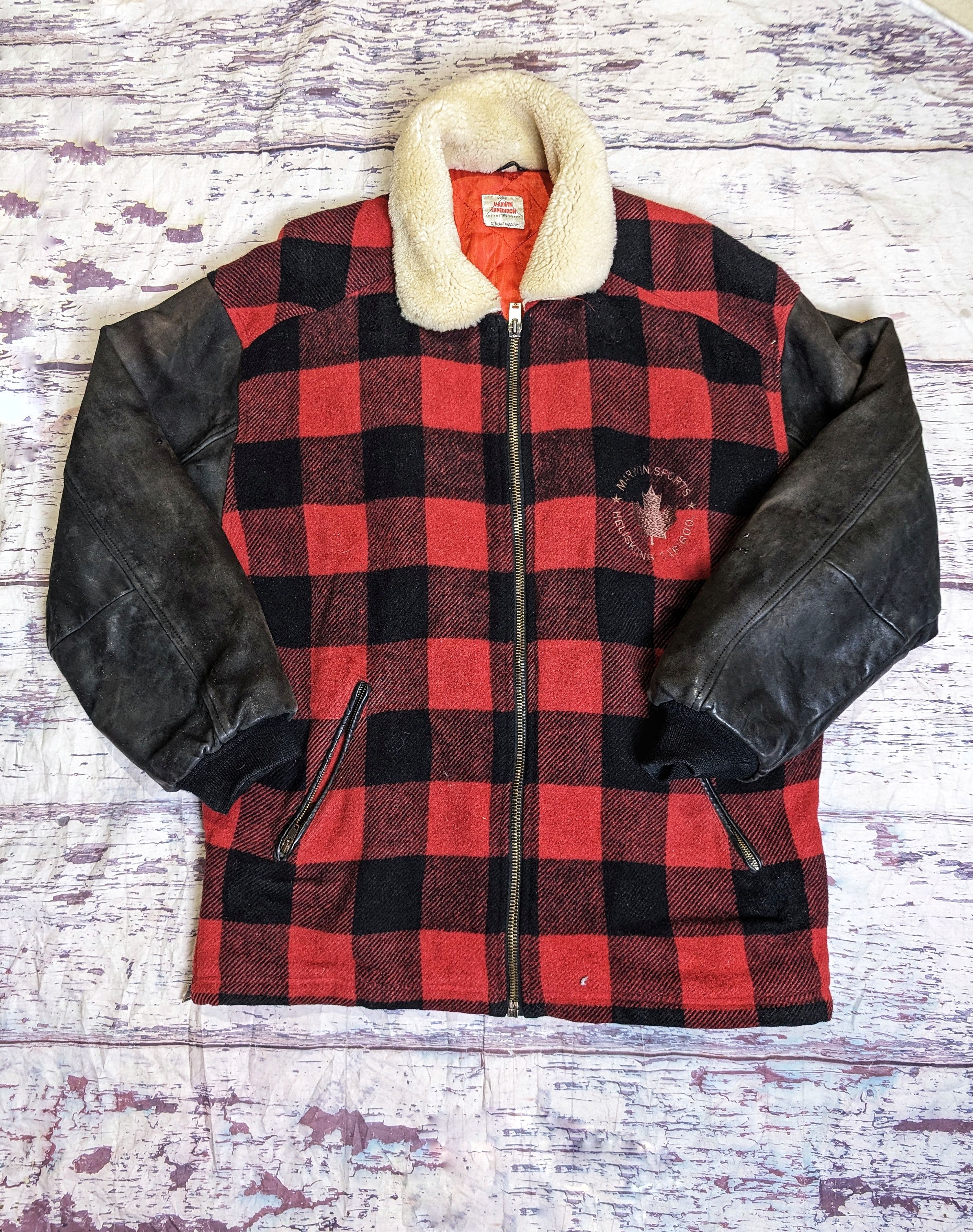 Vintage Marwin sports vintage wool checkered varsity jacket | Grailed