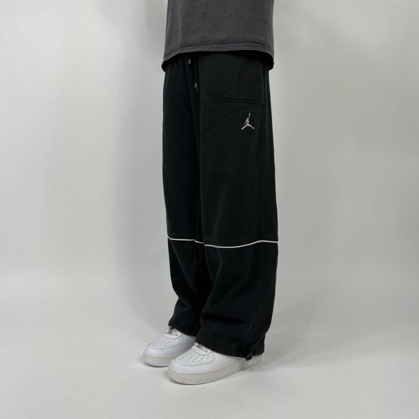 Nike Super Sick Y2K Baggy Jordan Nike Black Sweatpants | Grailed