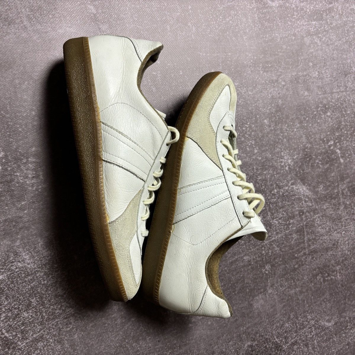 Vintage Vintage GAT BW SPORT 285 leather army trainer shoes 90s mm ...