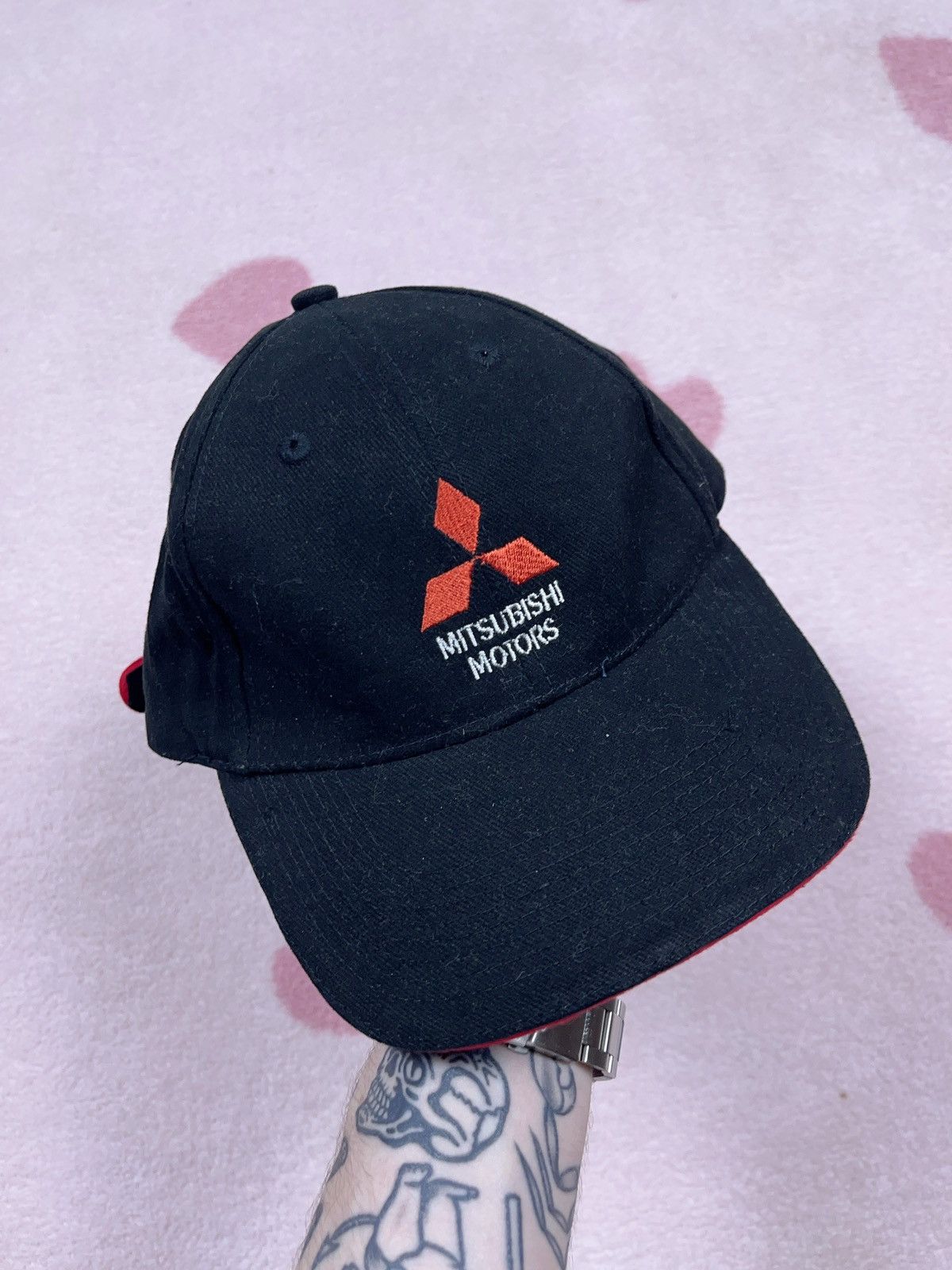 Japanese Brand Mitsubishi jdm racing moto y2k vibes dad cap Japan | Grailed