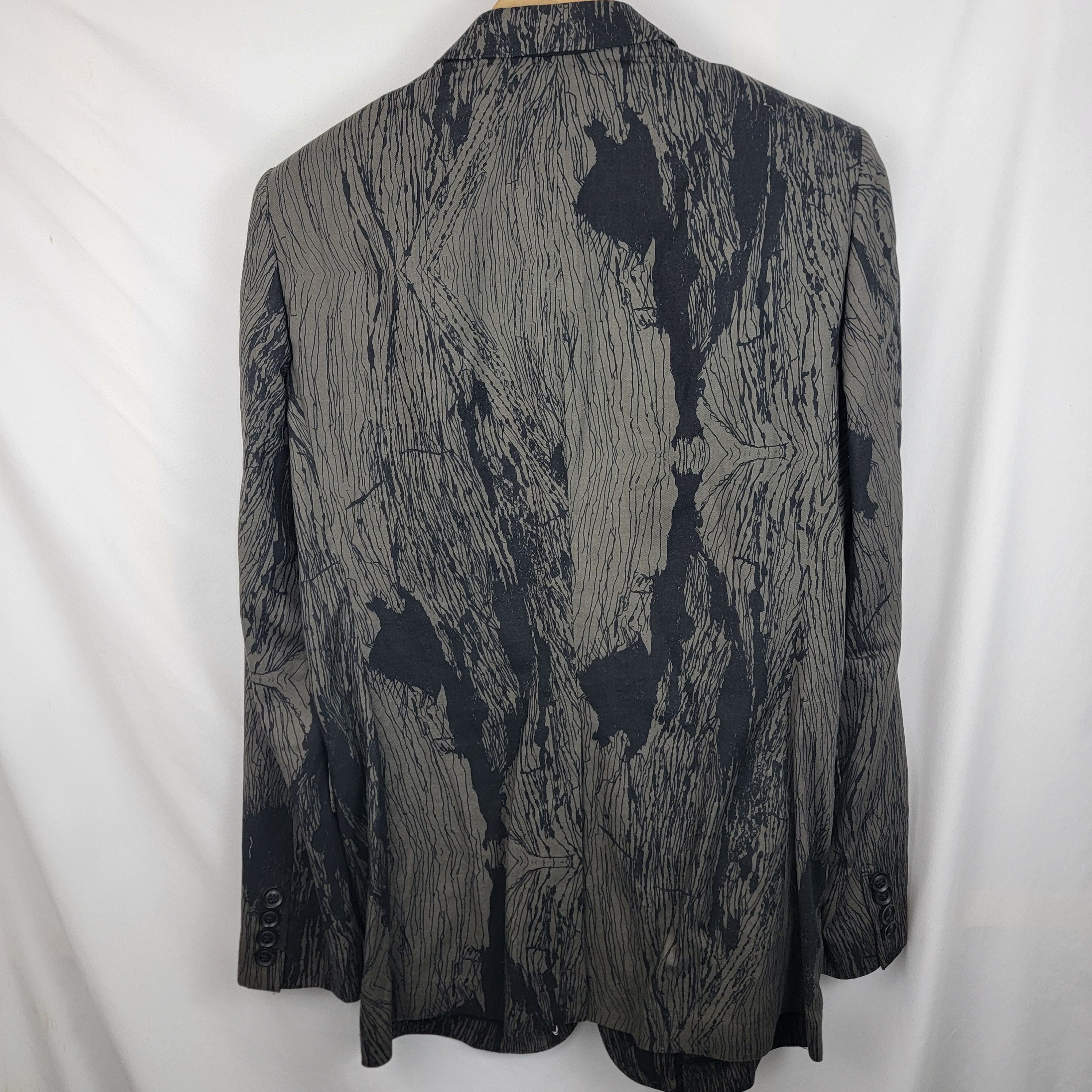 Nude: Masahiko Maruyama Distortion 3 Cotton Linen Jacket Gray Camo ...