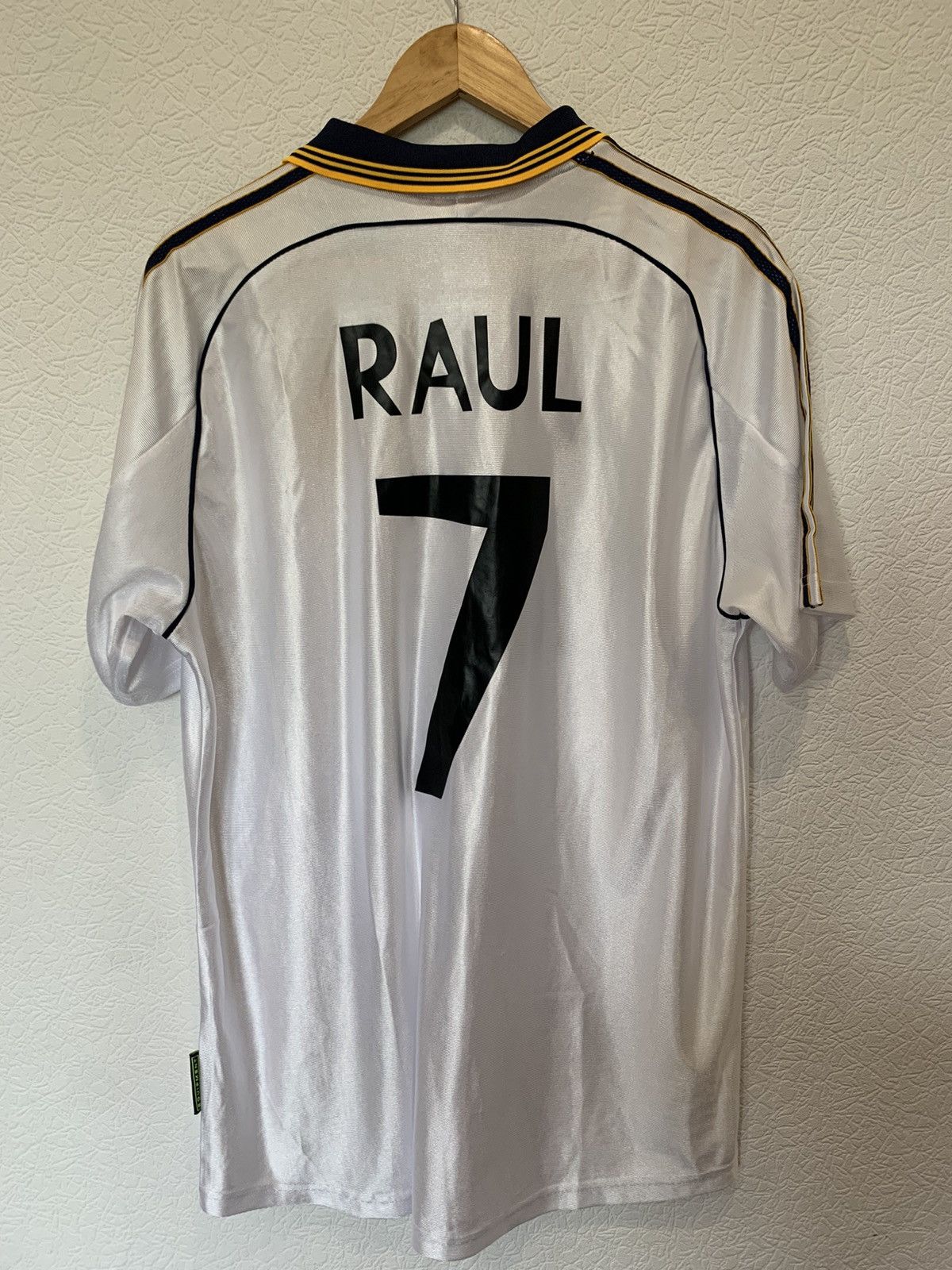 Adidas × Soccer Jersey × Vintage RAUL Adidas Real Madrid 1998/1999 Home ...