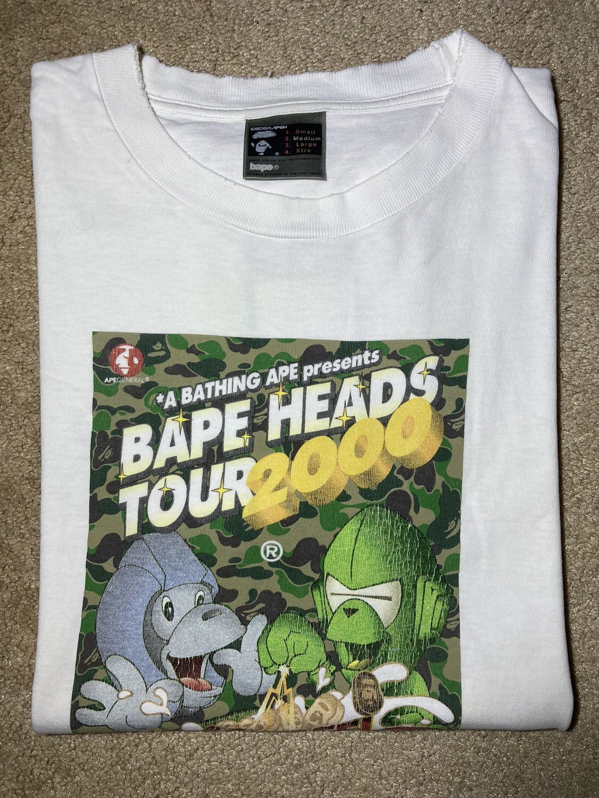Bape 2000 Bape Heads Tour Cereal Box DJ Party OG Baby Milo 90s | Grailed