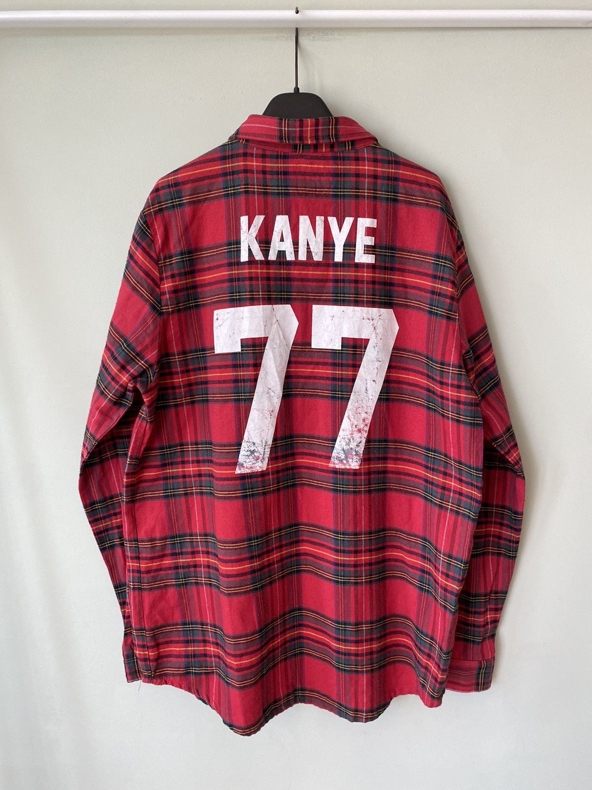 Les Artists Les Artists x Kanye West 77 Flannel Checkered y2k LS shirt ...