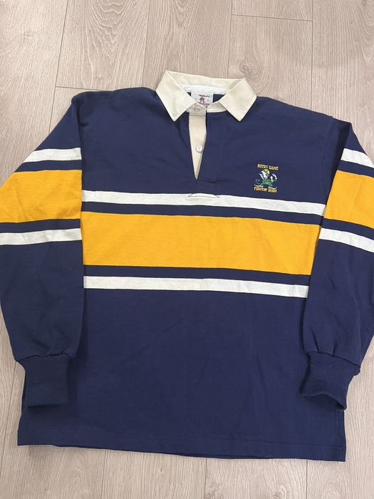 Vintage Vintage 90s University of Notre Dame Rugby Jersey Barbarían ...