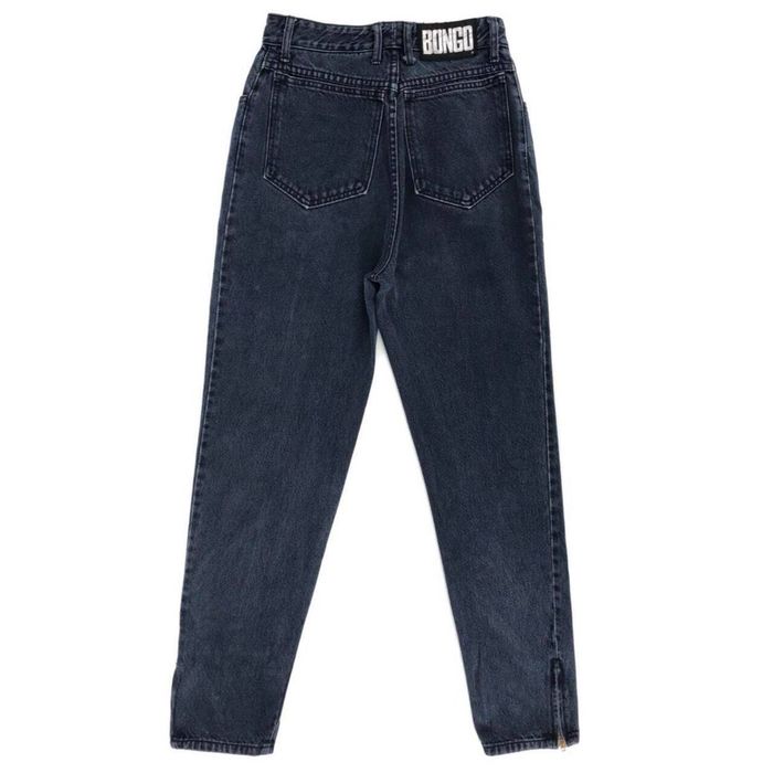 Other Bongo black denim ankle zip jeans 90s 1990s vintage | Grailed