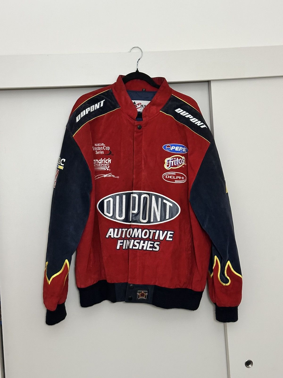 Dupont Vintage 90s Leather & Suede Racing Jacket | Grailed