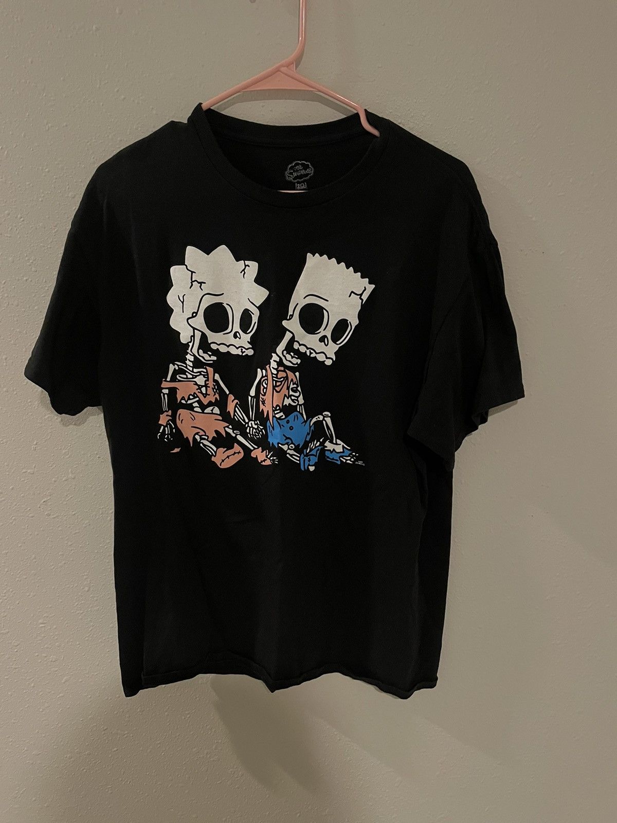 Disney The Simpsons Skeleton Bart and Lisa Tee | Grailed
