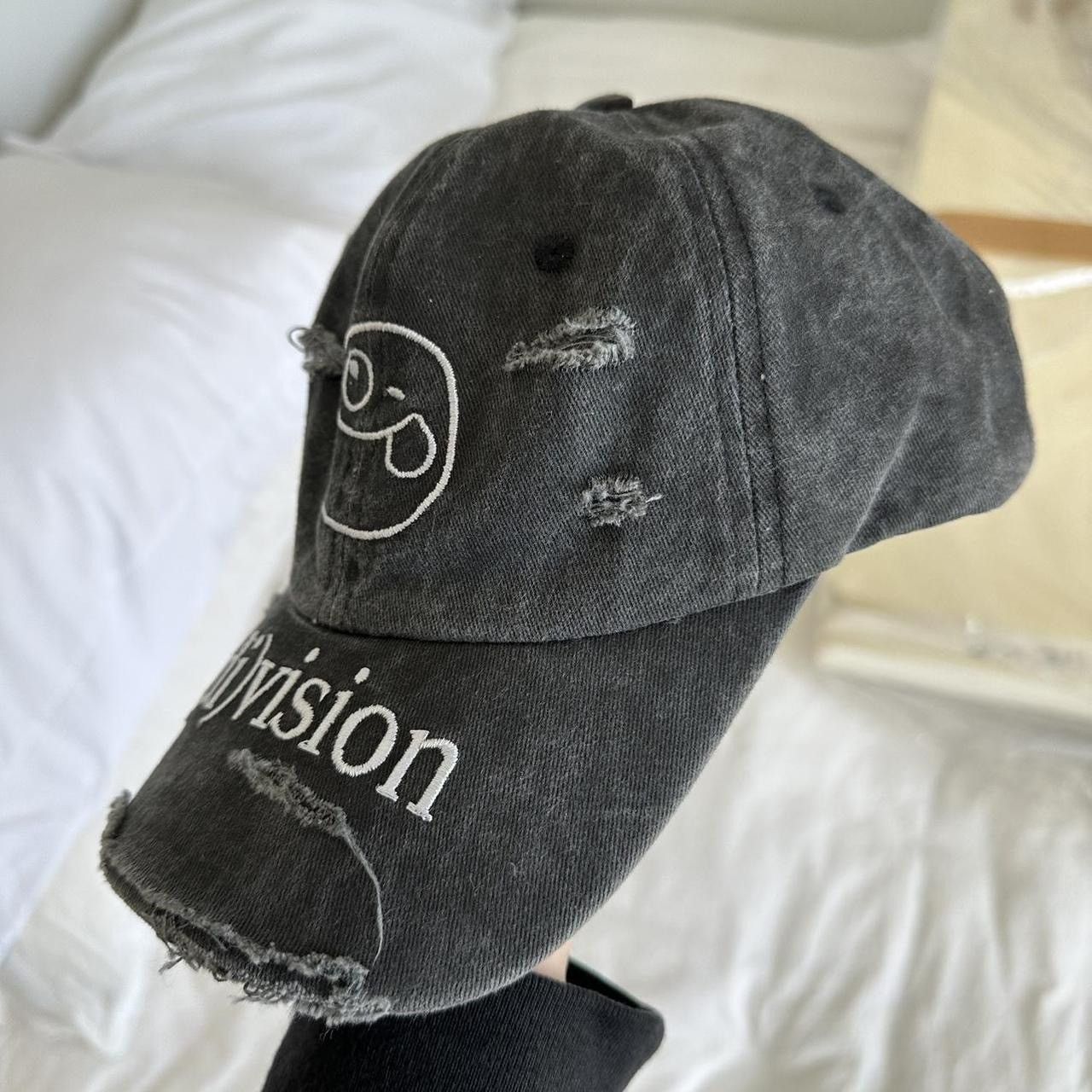(di)vision × Streetwear (di)vision black grey faded distressed smiley ...