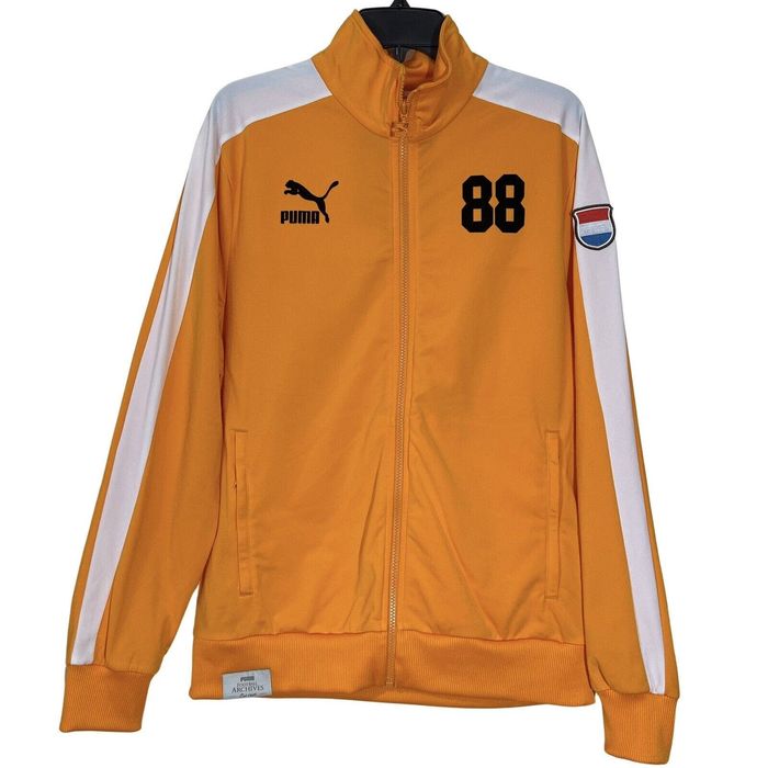 Puma Netherlands 1988 Champions Jacket Mens M Puma Orange Soccer | Grailed
