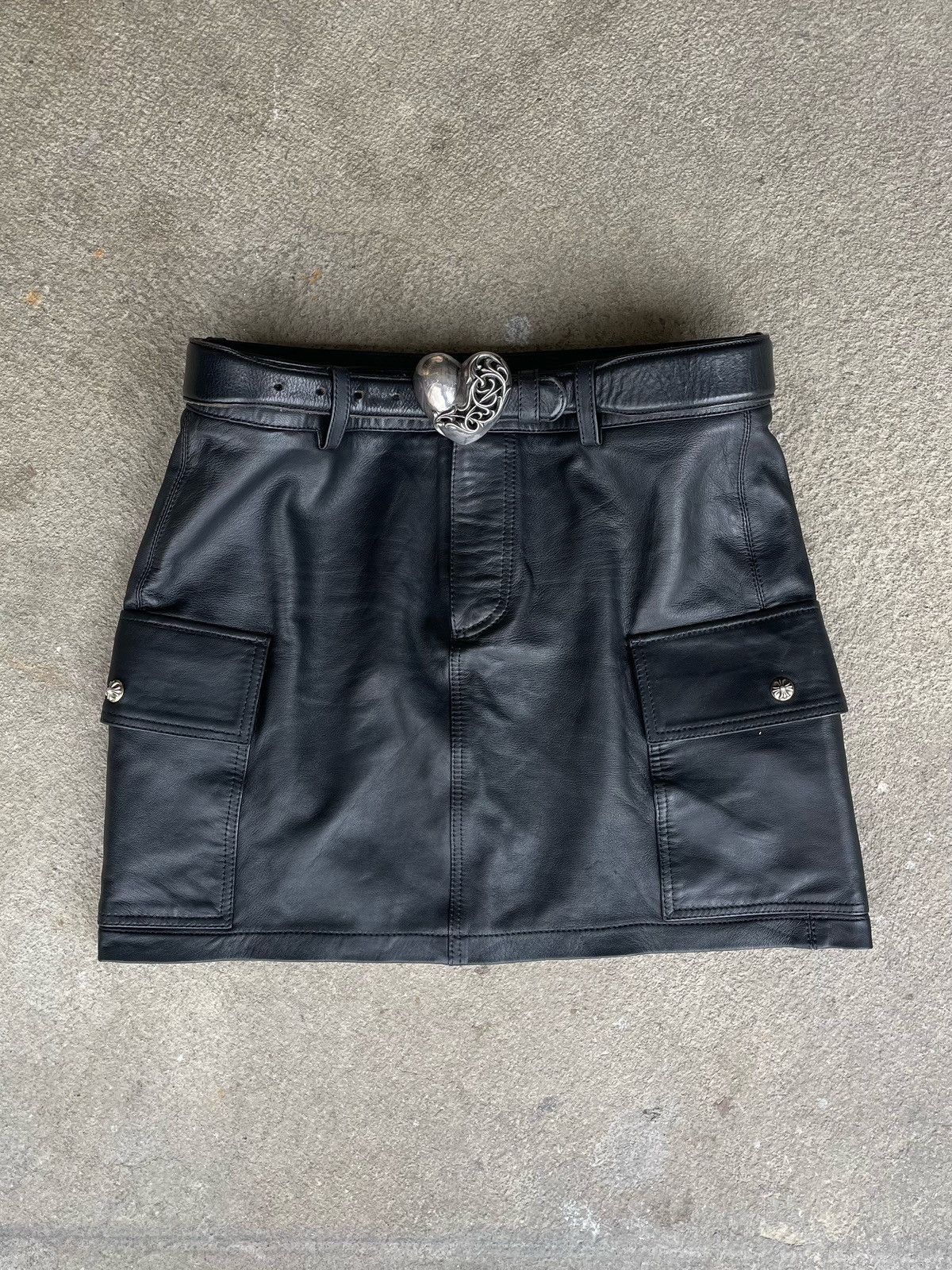 Chrome Hearts Leather Skirt