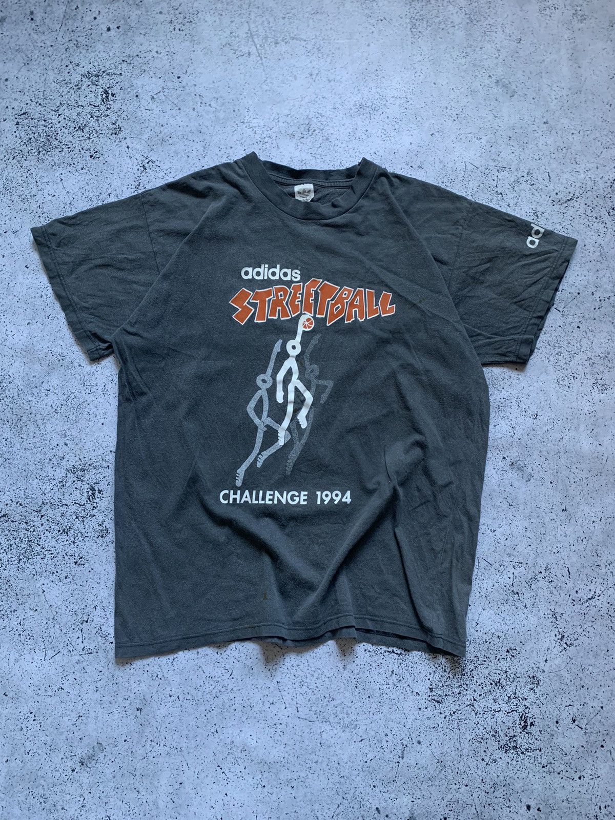 Adidas × Streetwear Vintage 90s ADIDAS Streetball Rare Tee Crazy 1990 ...