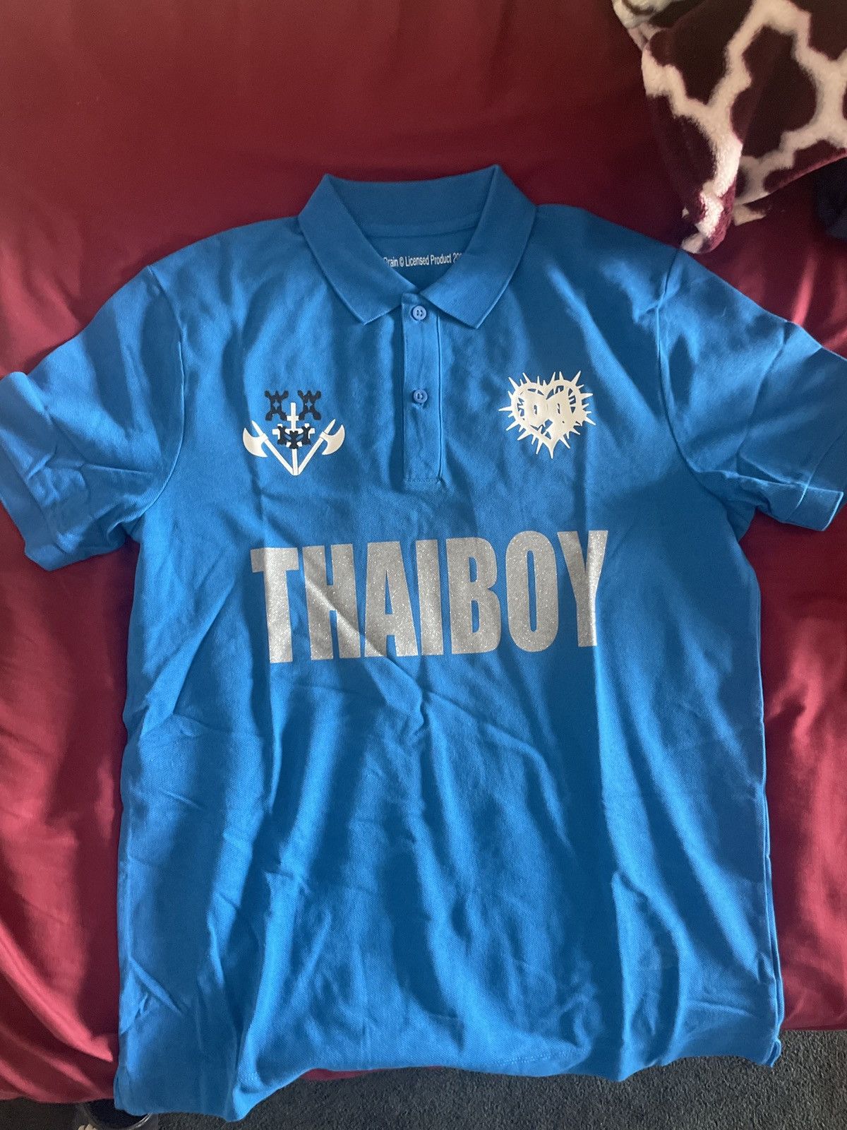 Yung Lean thaiboy digital blue back 2 life polo | Grailed