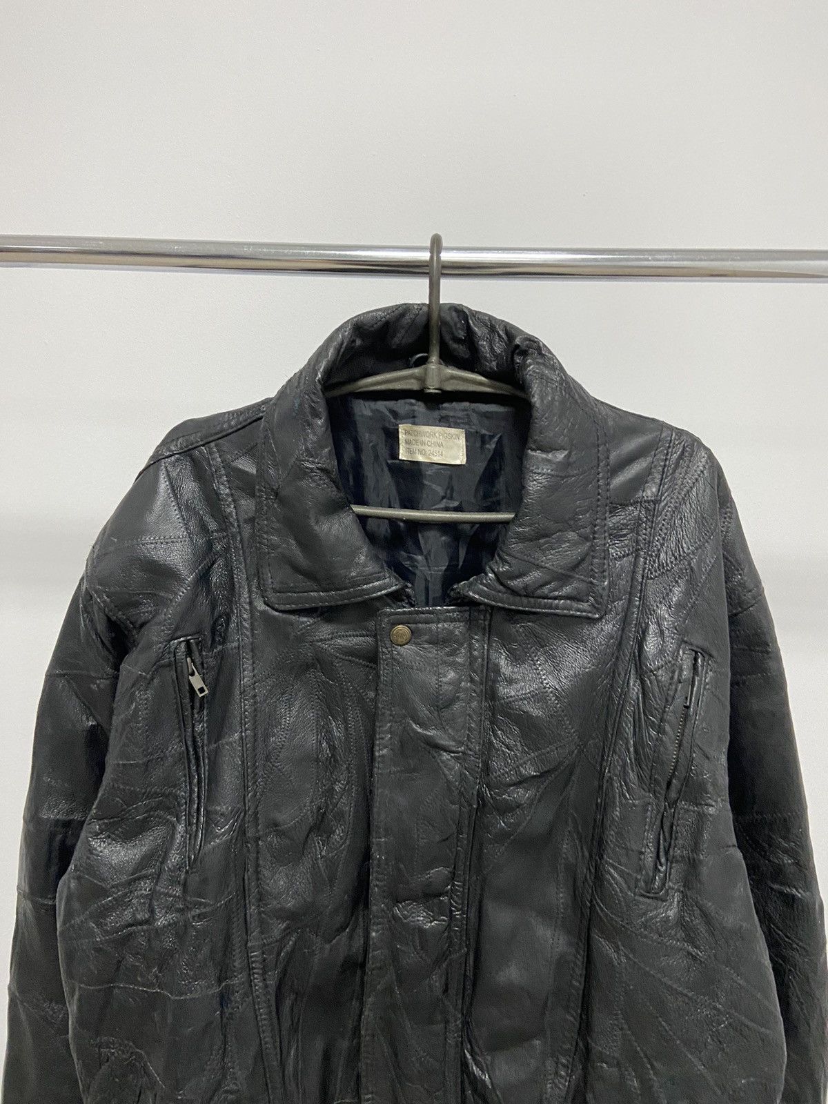 Vintage Vintage Leather Jacket Pig Skin Avant Garde 100% Air Force ...