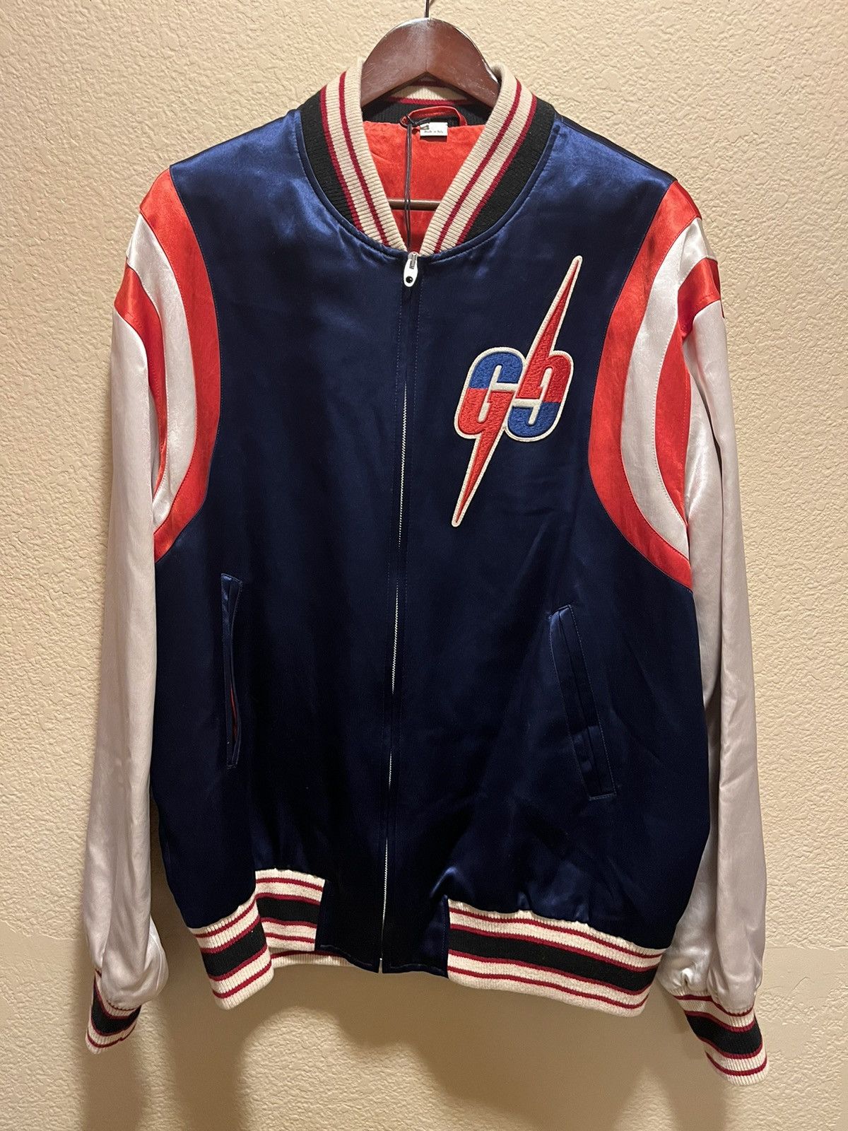 Gucci New Gucci GG Star Logo Varsity Zipper Jacket Size 50 / US XL ...