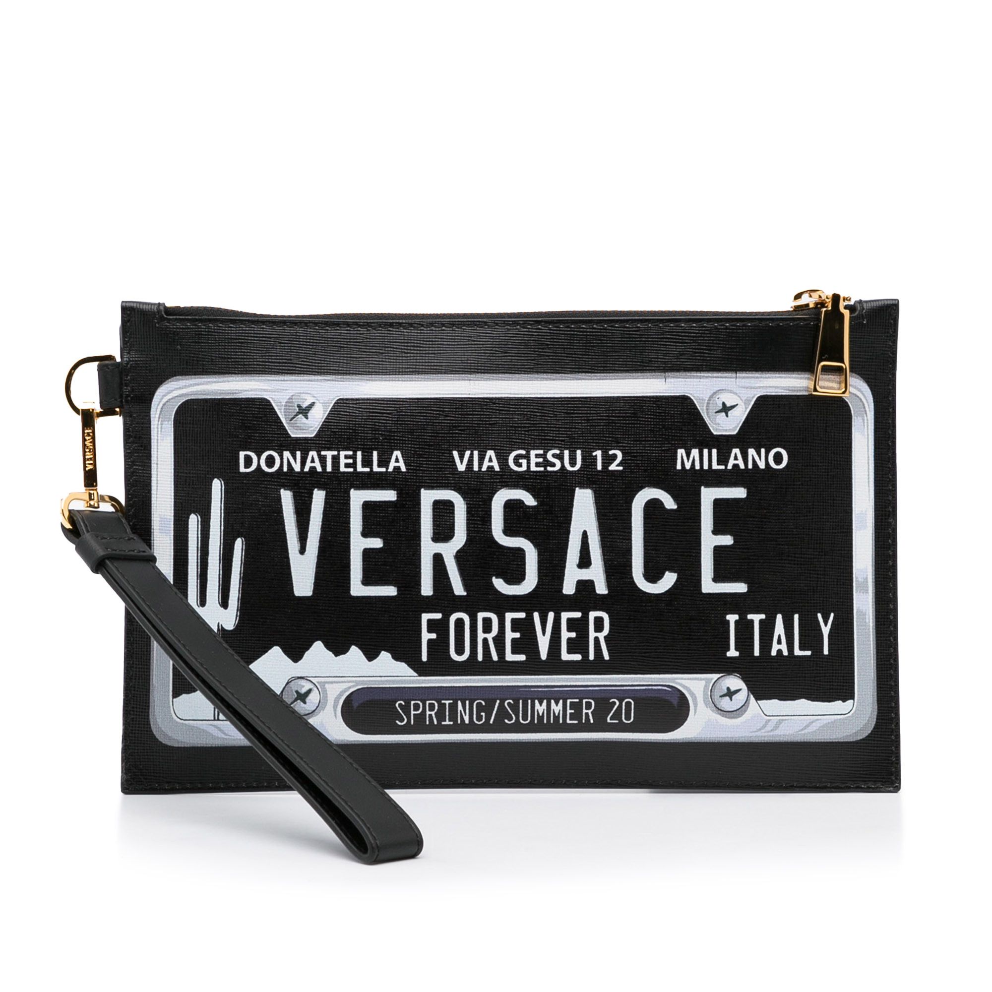 Versace Versace License Plate Clutch | Grailed