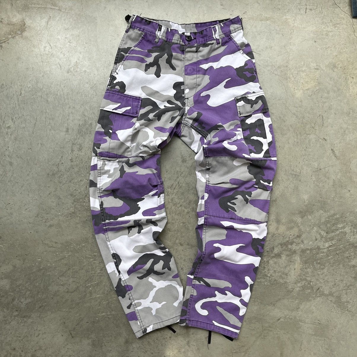 Vintage Crazy Y2K Purple Double Cup Military Lean Purple Cargo Pants ...