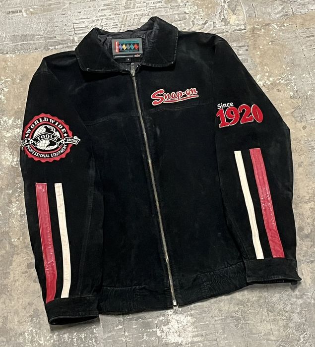 Vintage Rare vintage suede snap on jacket | Grailed