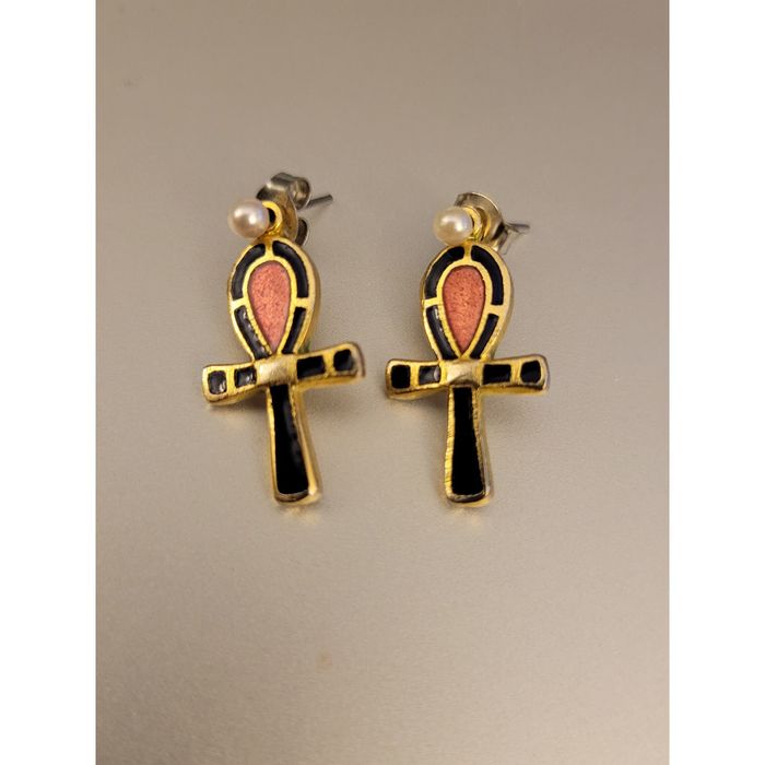 Other VINTAGE MMA of Art Egyptian ANKH Enamel Pin Pendant 1976 | Grailed