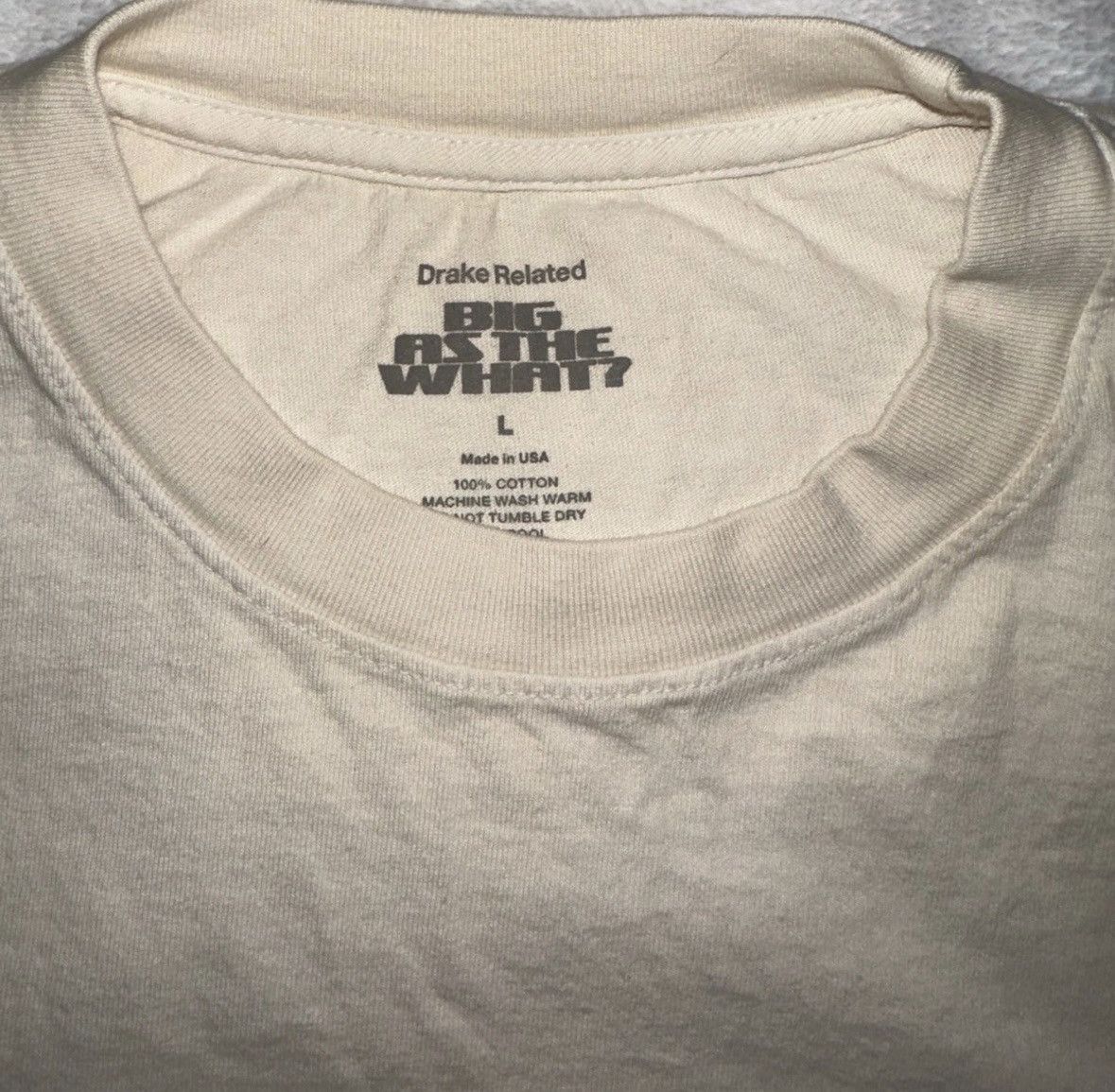 Drake Drake Members Only OVO Owl Big as The What Tour Tee size L | Grailed