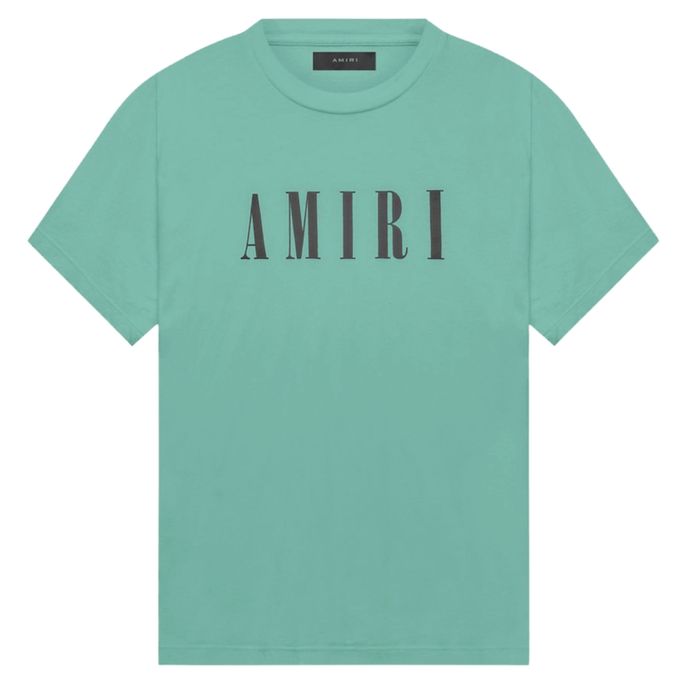 Amiri Amiri Core Logo Short Sleeve Tee Shirt Mint Green | Grailed