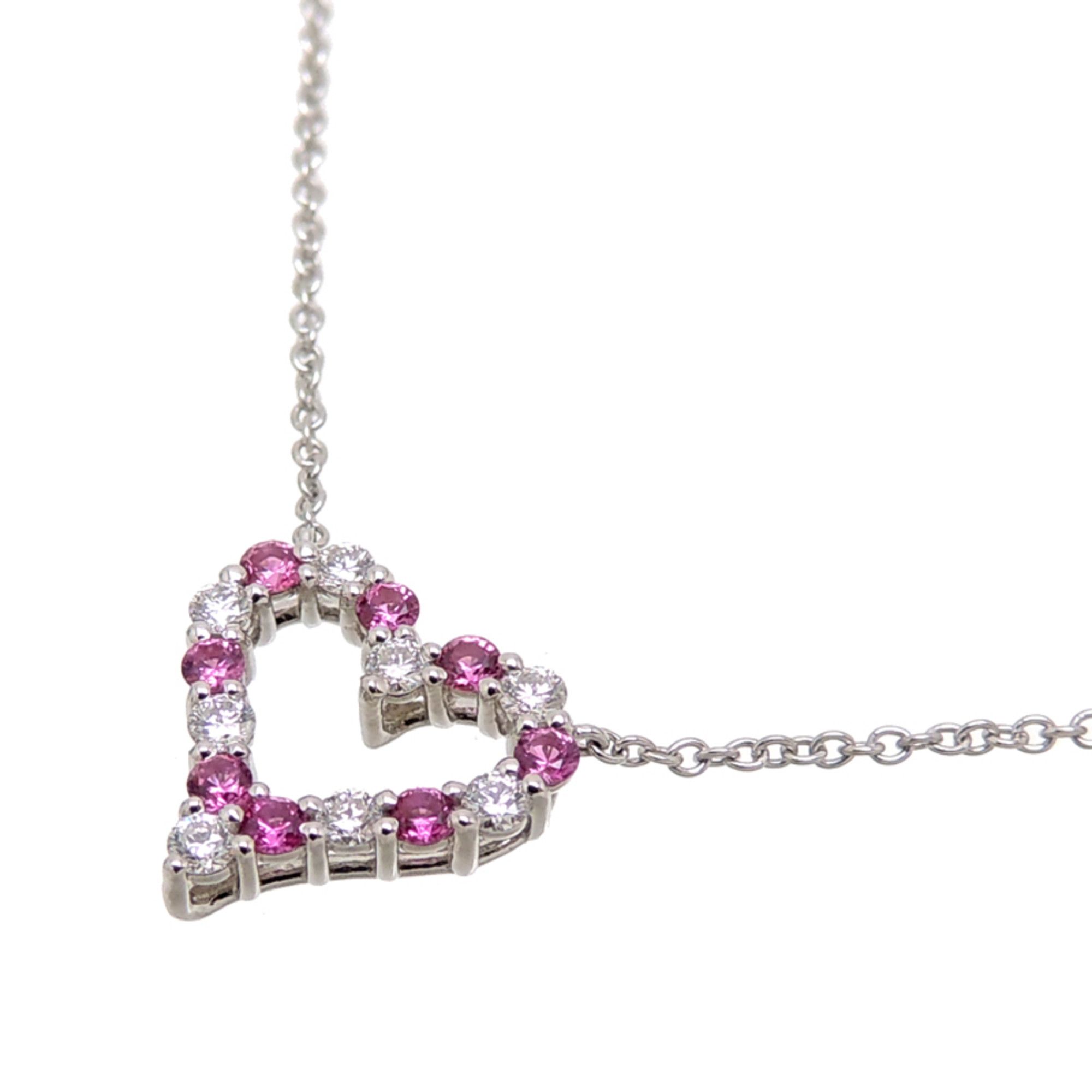 Tiffany & Co. Tiffany Sentimental Heart Diamond and Pink Sapphire Women ...
