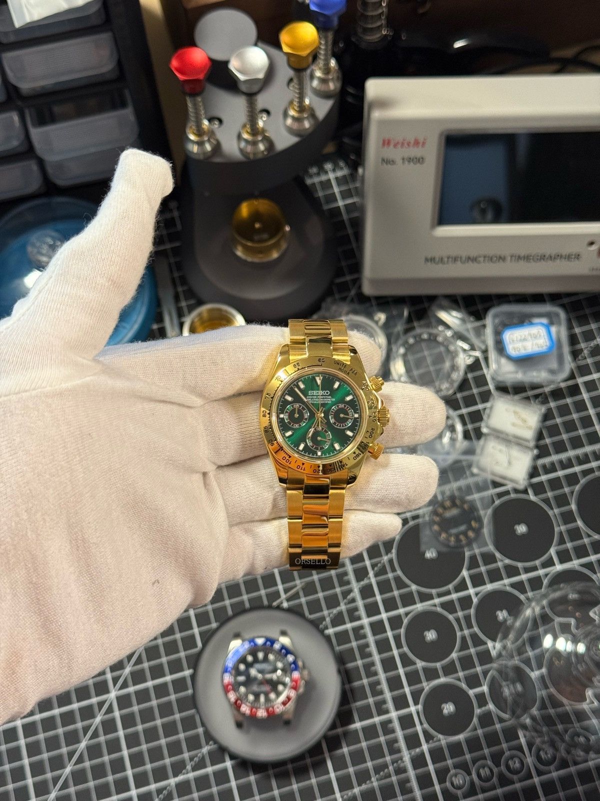Seiko seiko mod watch daytona john mayer chronograph watch | Grailed
