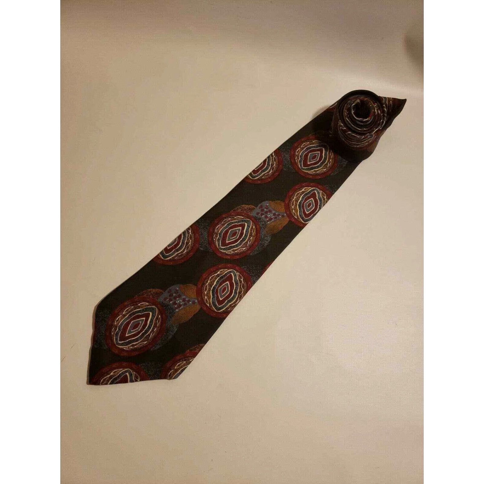 Vintage Genuine Barini Men's 100% Pure Silk Neck Tie in Vibrant Green ...
