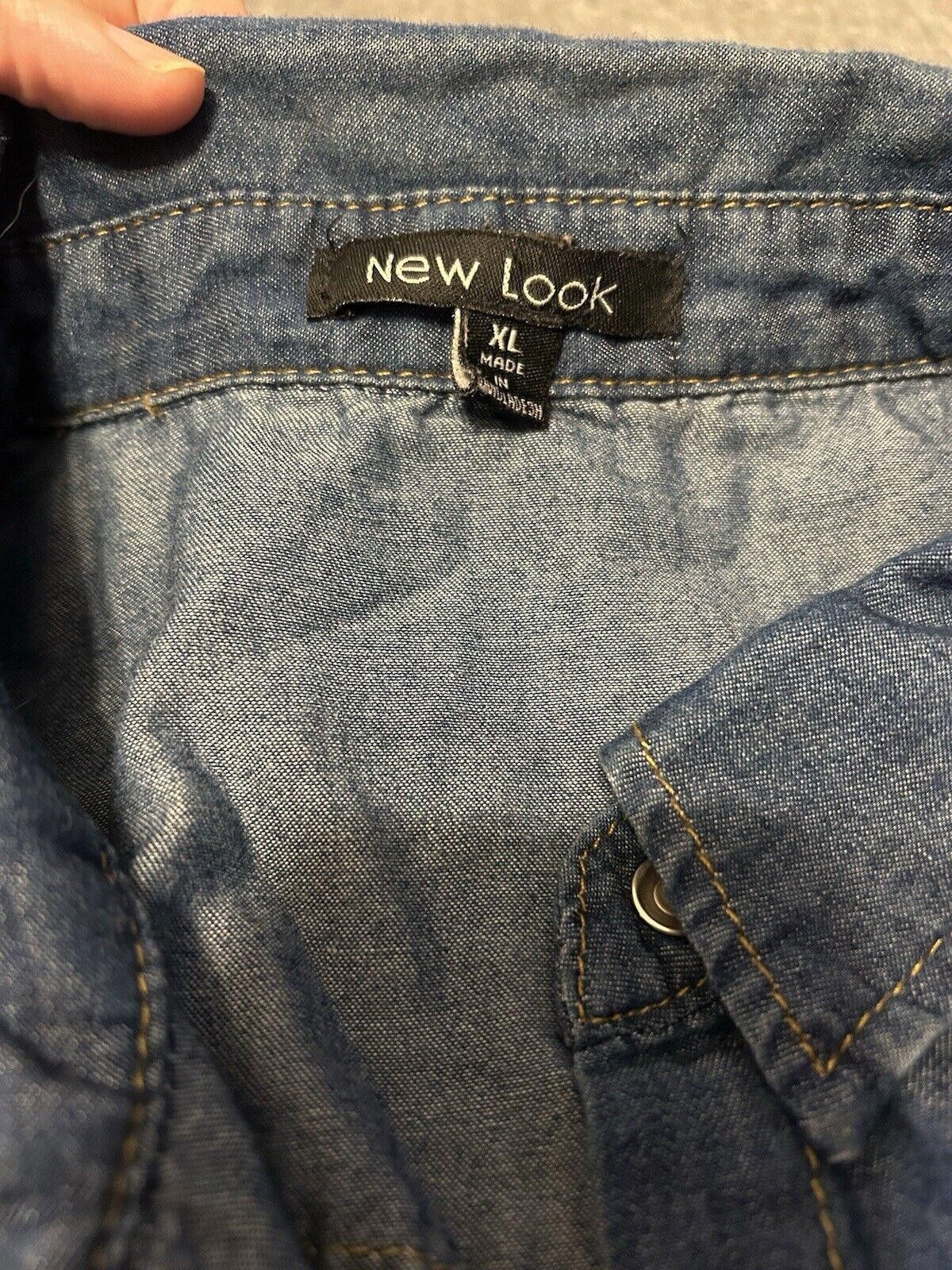 Designer New look Jean Jacket Size XL | Grailed