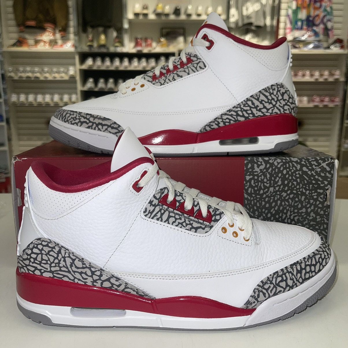 Jordan Brand Air Jordan 3 Retro 'Cardinal Red' - LIGHTLY WORN WITH BOX ...