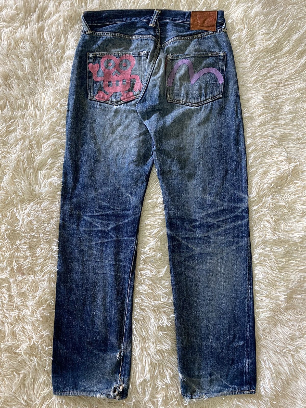 Travis Scott Rare Distressed Evisu No. 2 Seagull Robot Travis Scott ...