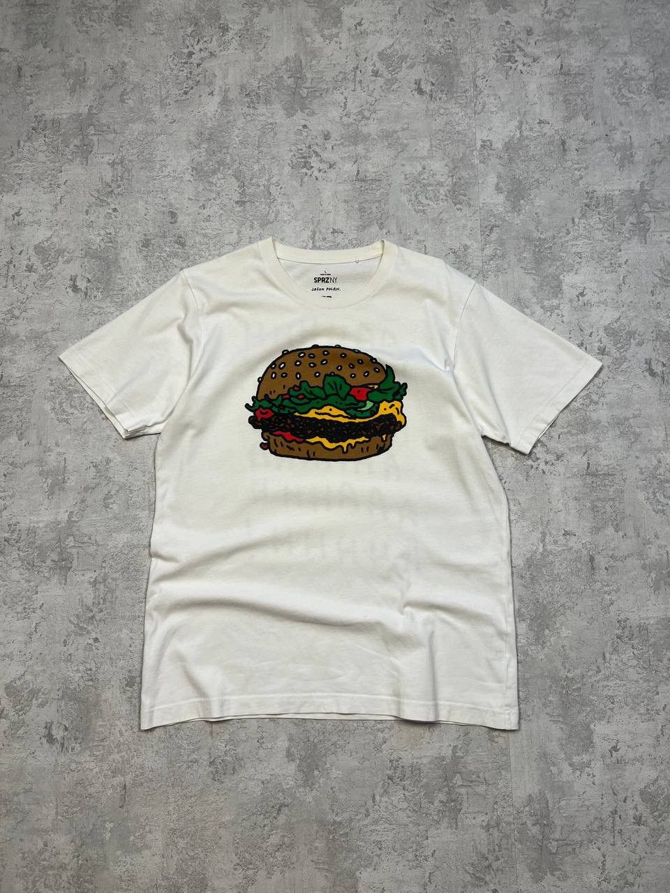 Uniqlo Uniqlo SPRZNY Jason Polan T-Shirt Burger Logo | Grailed