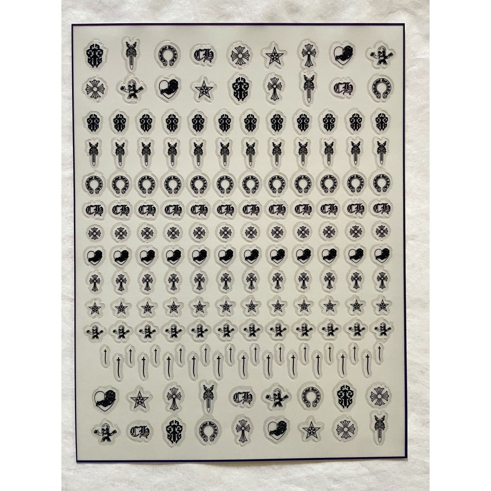 Chrome Hearts × Vintage Chrome hearts sticker sheet from CH Magazine ...