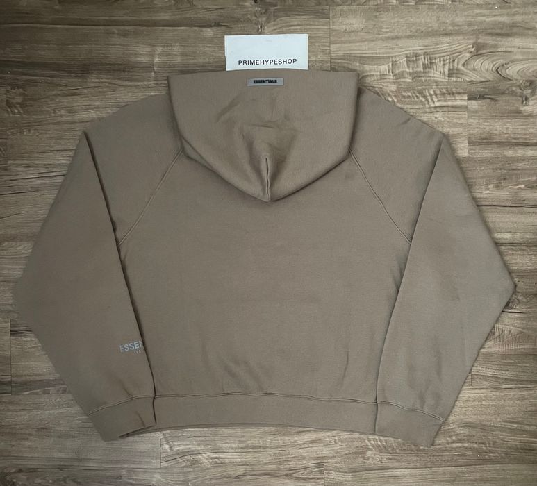 Fear of God Fear of God Essentials Hoodie Taupe SS20 size L | Grailed