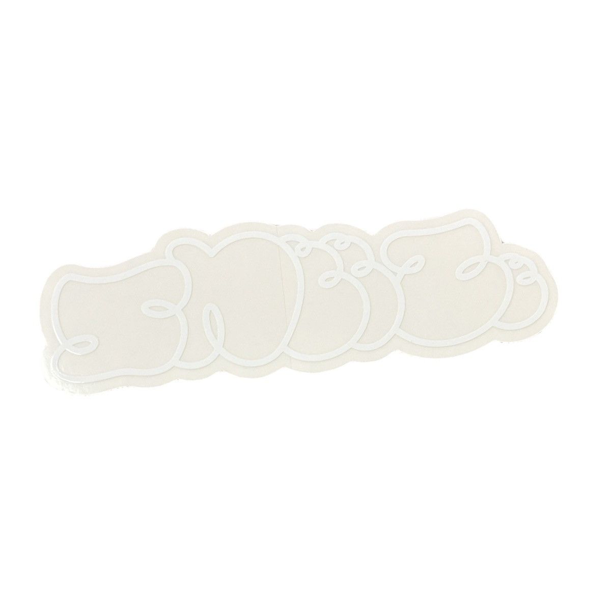 Sneeze Magazine × Stickers Sneeze Magazine Logo Sticker White Clear ...