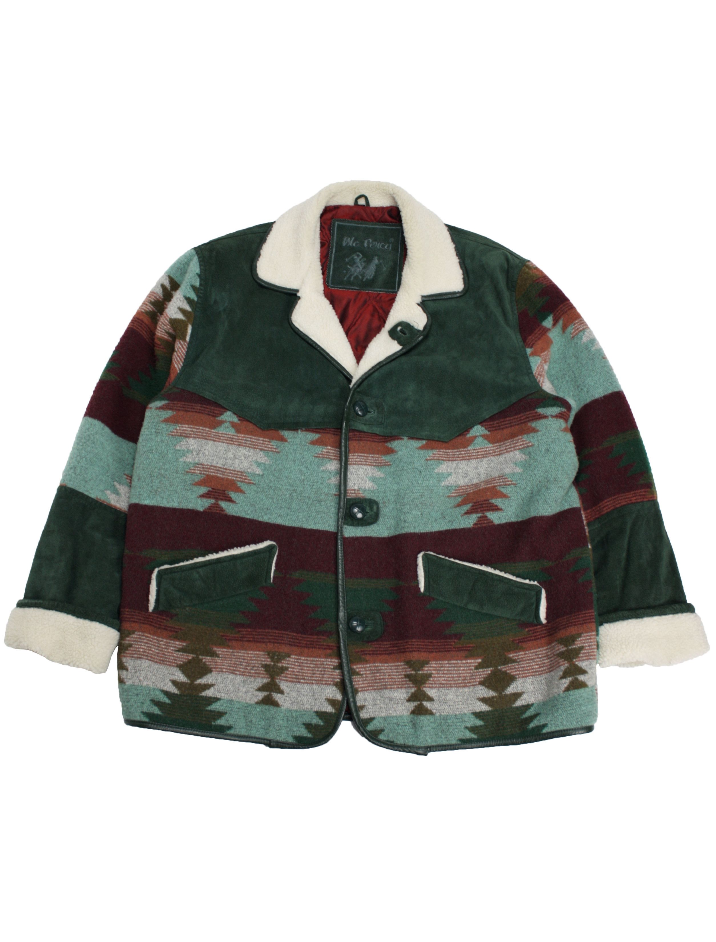 Genuine Leather × Native × Vintage Vintage 80-90s Suede Navajo Indian ...