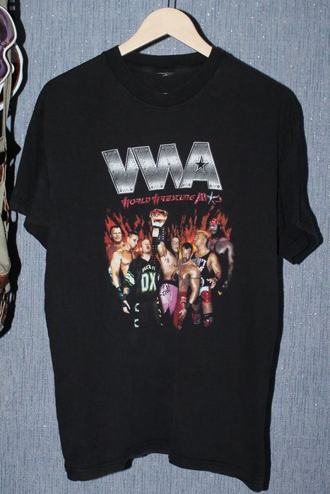 Vintage Vintage WWA WCW UK Tour World Wrestling T Shirt | Grailed
