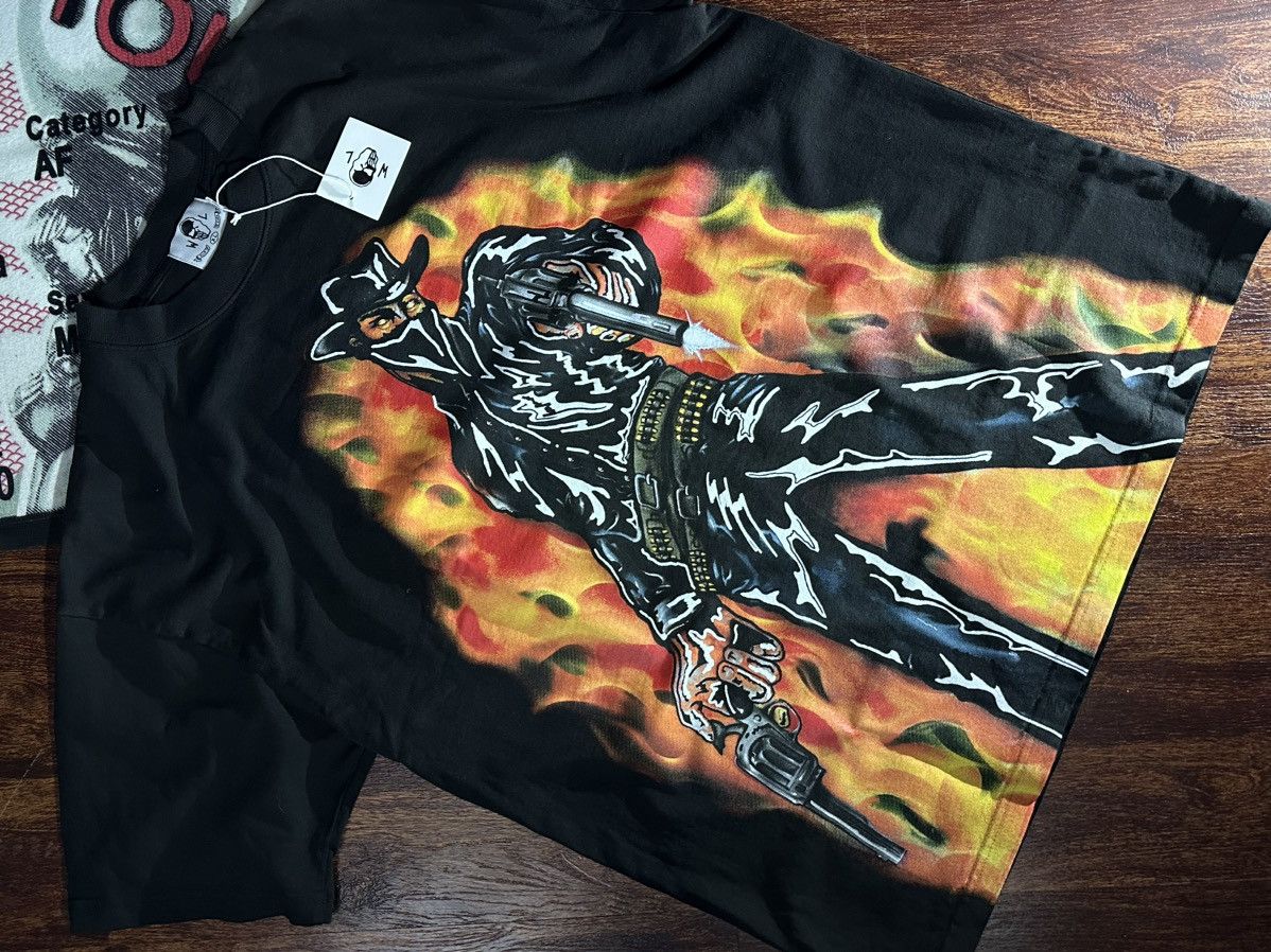 Warren Lotas Warren Lotas Night Cowboy Fire t-shirt | Grailed