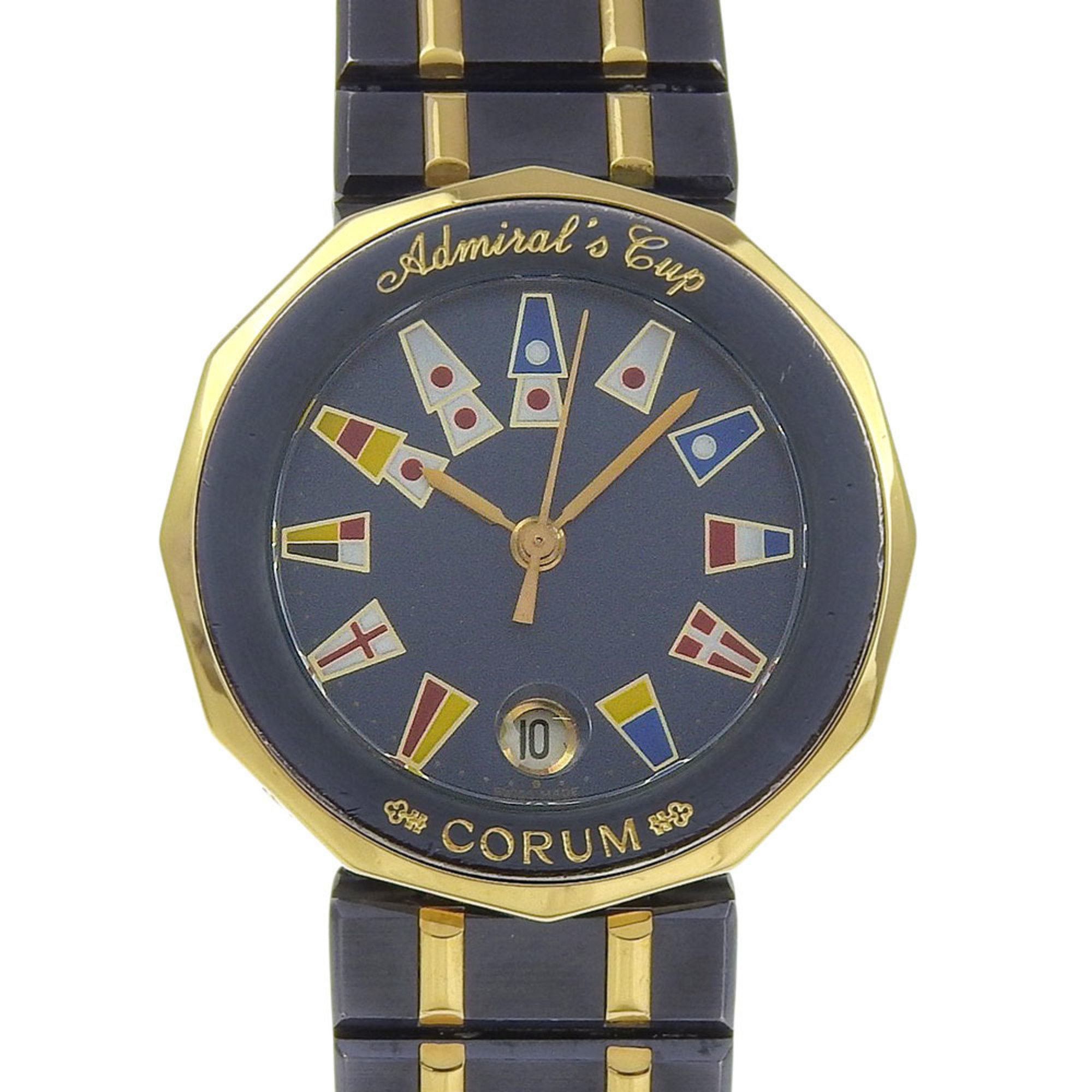 Corum Corum Admiral's Cup Watch 396.10.31.V52, Gun Blue and Yellow Gold ...