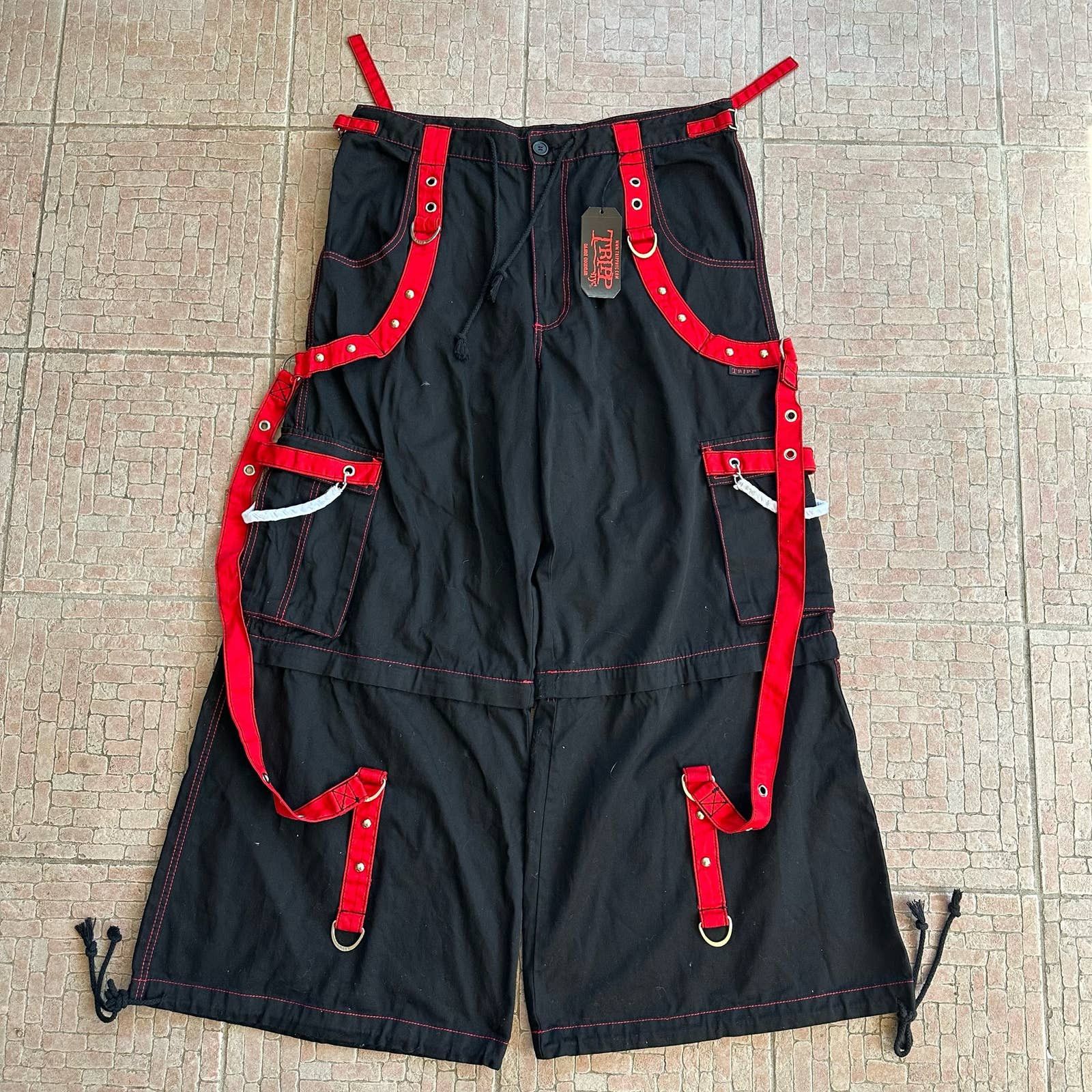 Streetwear × Tripp Nyc × Vintage Tripp NYC pants baggy wide leg Y2K ...