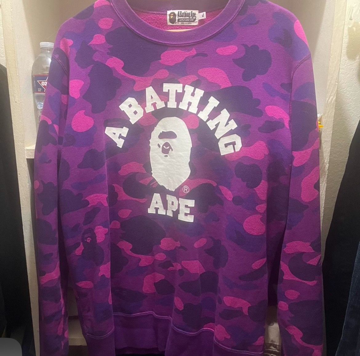 Bape Bape Purple Camo Sweater | Grailed