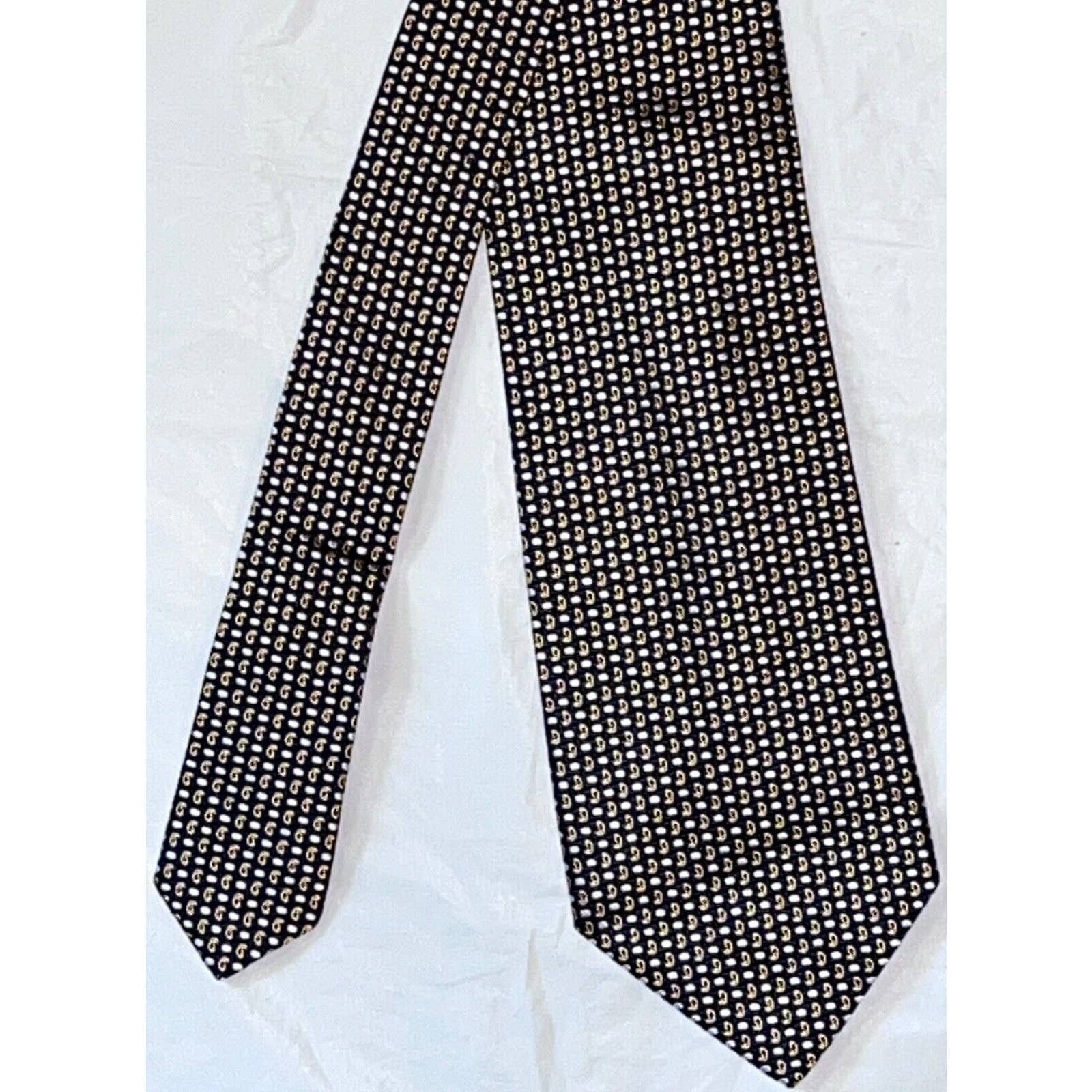 Hilditch & Key Hilditch & Key All Silk Tie ~ Mustard & Black ~ Necktie ...